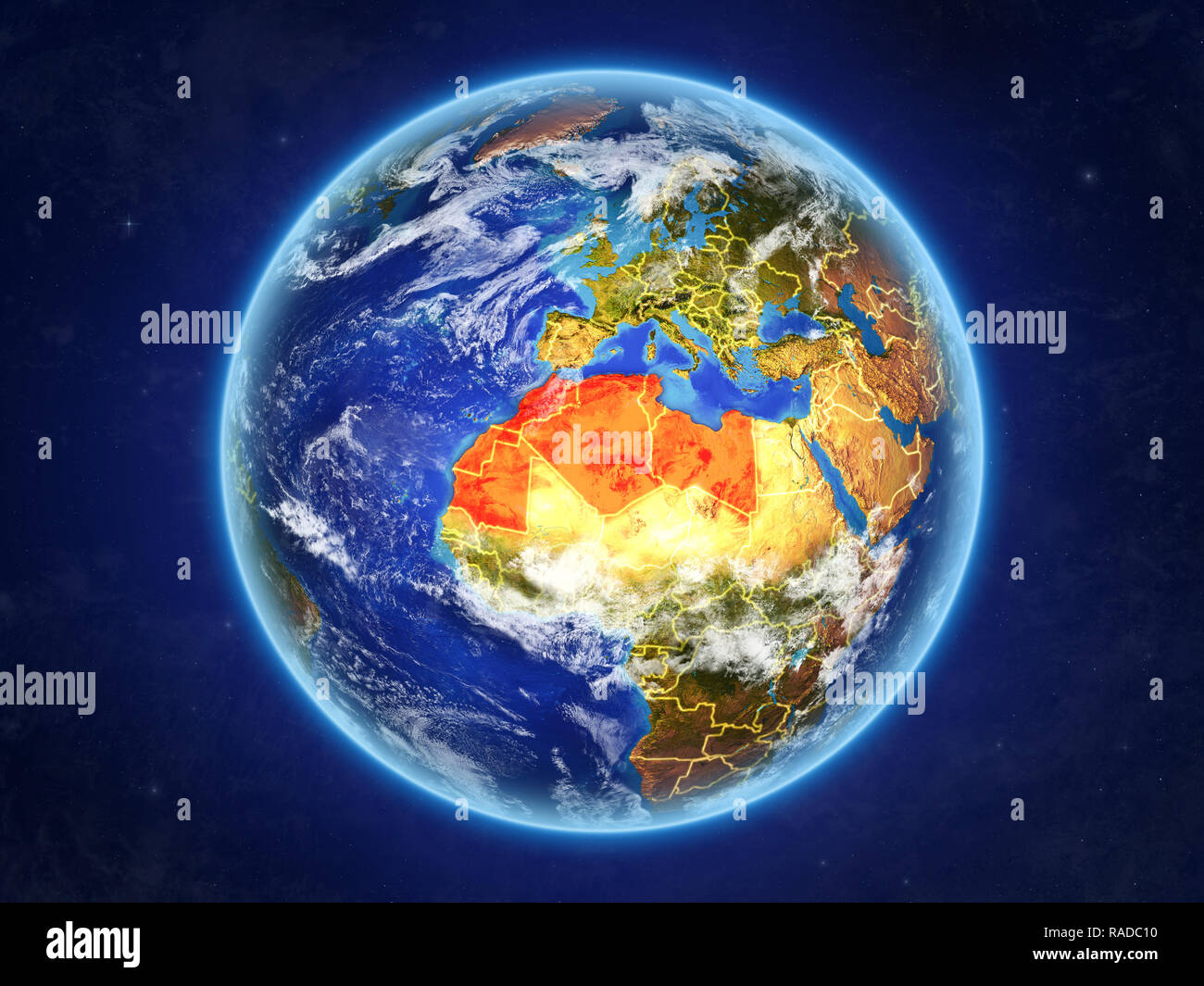 Map of arab maghreb hi-res stock photography and images - Alamy