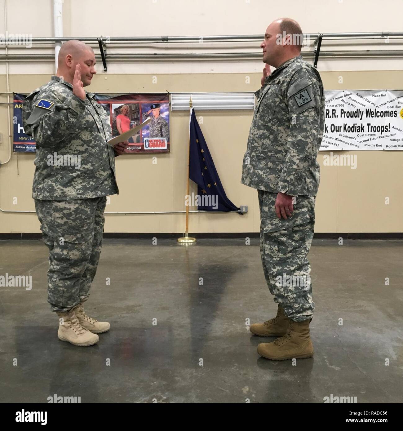 Alaska State Defense Force 2nd Lt. Ryan Sharratt, commander of the ...