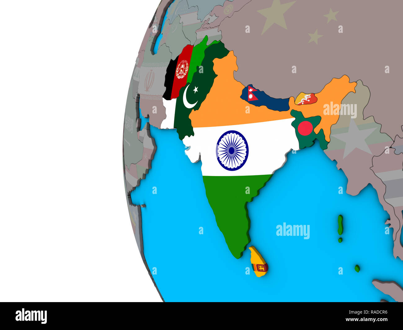 Saarc flags hi-res stock photography and images - Alamy