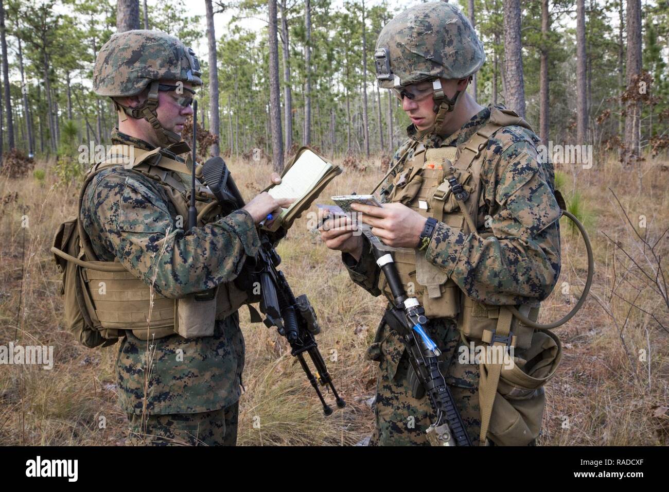 U.S. Marines with Alpha Company, Infantry Training Battalion (ITB ...