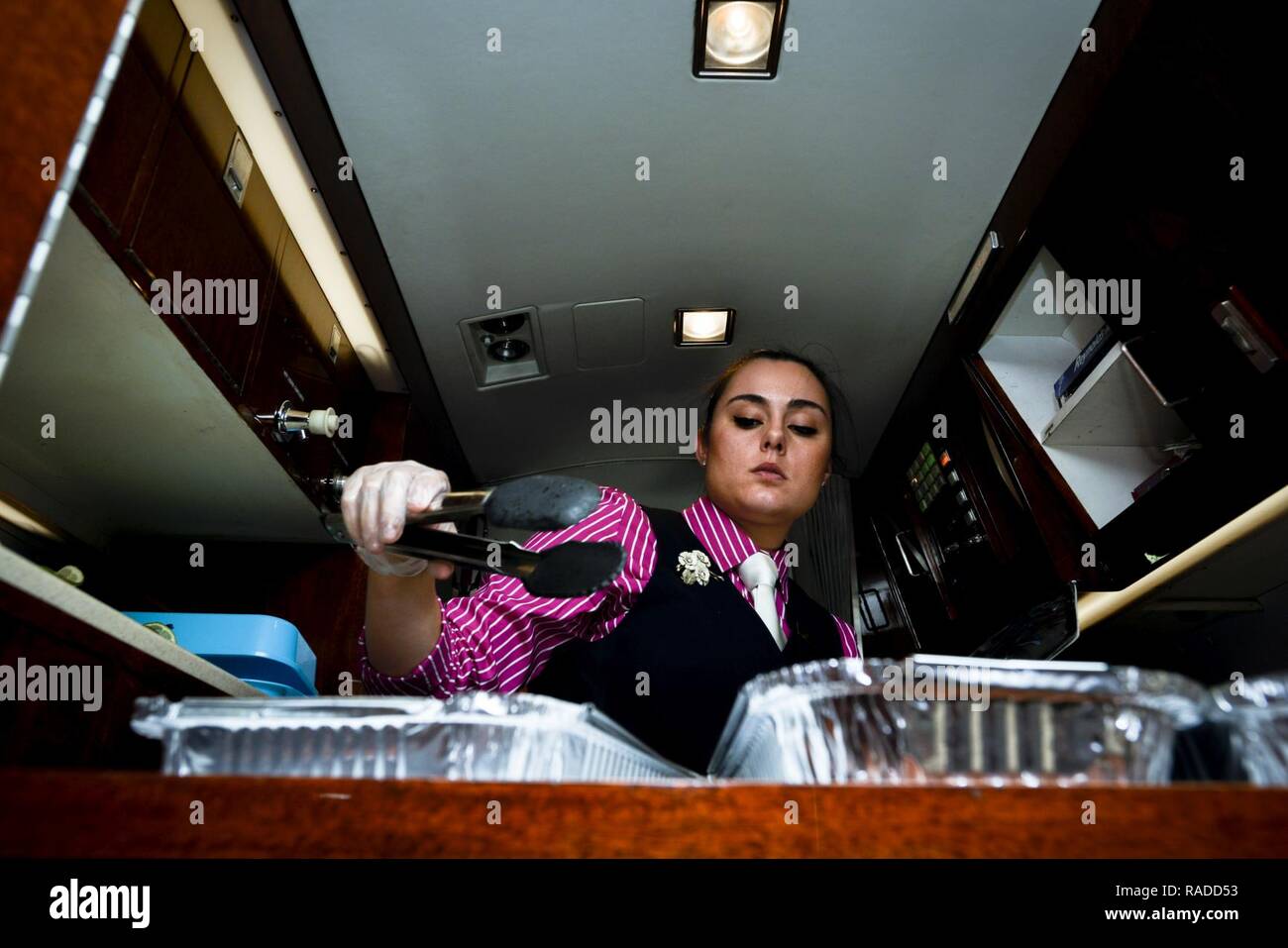 Staff Sgt. Autumn Murphy, 99th Airlift Squadron flight attendant ...