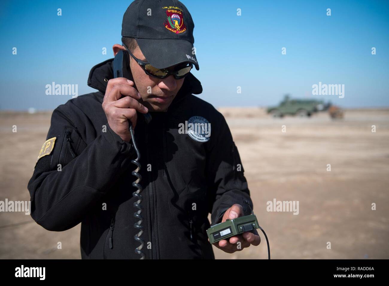 An Iraqi Counter-Terrorism Service trainee conducts high frequency ...