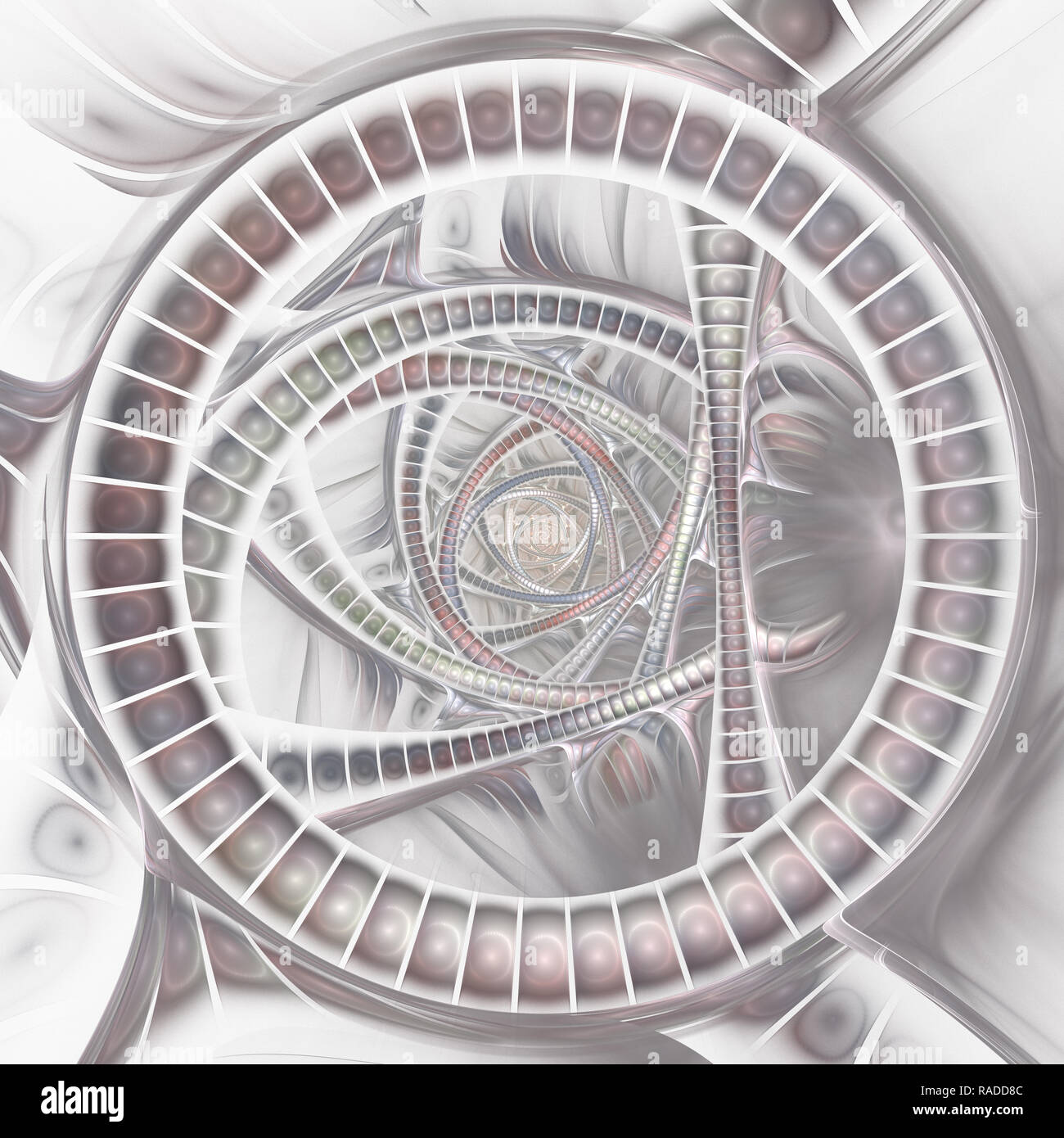Abstract technology background - Opened portal. Computer-generated ...