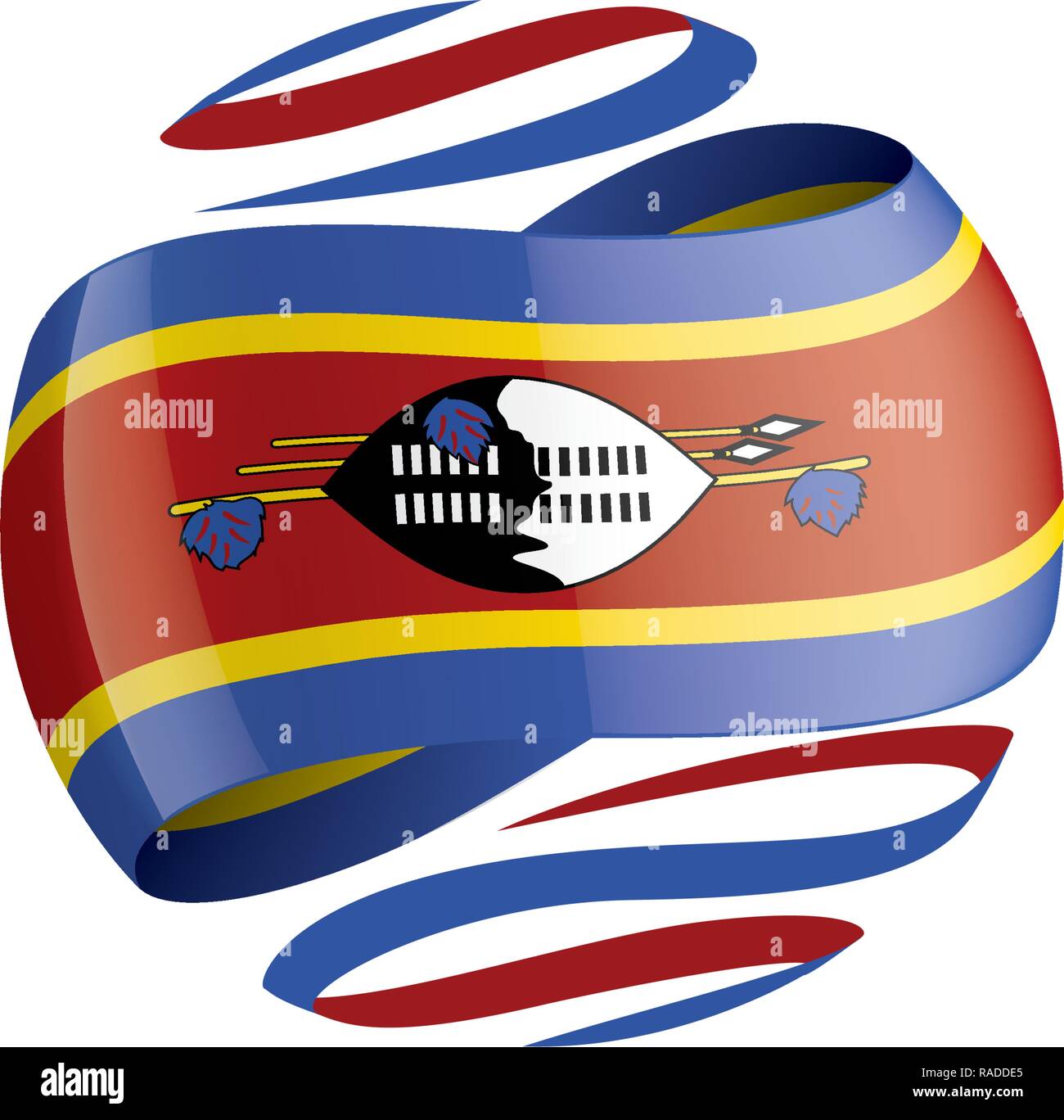 Swaziland flag 3d realistic waving hi-res stock photography and images ...