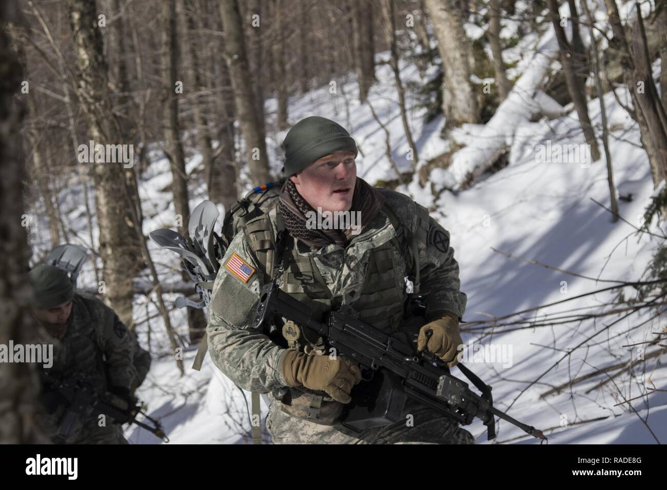U.S. Army Spc. Joshua Powers, Alpha Company, 3rd Battalion, 172nd ...