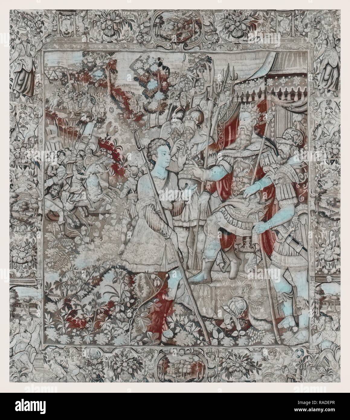 David and Goliath (?. Reimagined by Gibon. Classic art with a modern ...