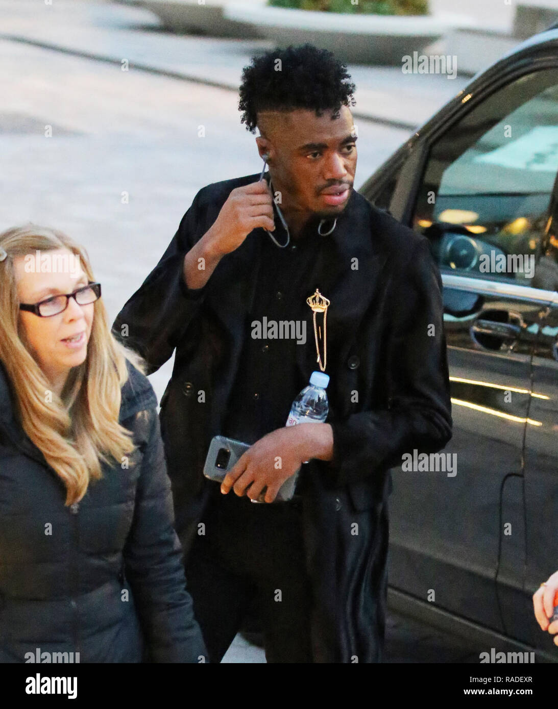 X Factor winner Dalton Harris outside ITV Studios Featuring: Dalton ...