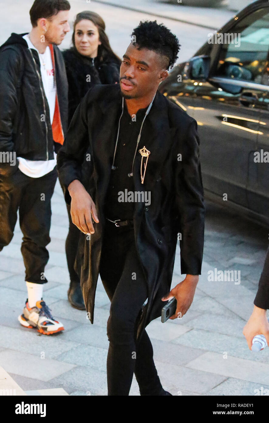 X Factor winner Dalton Harris outside ITV Studios Featuring: Dalton ...