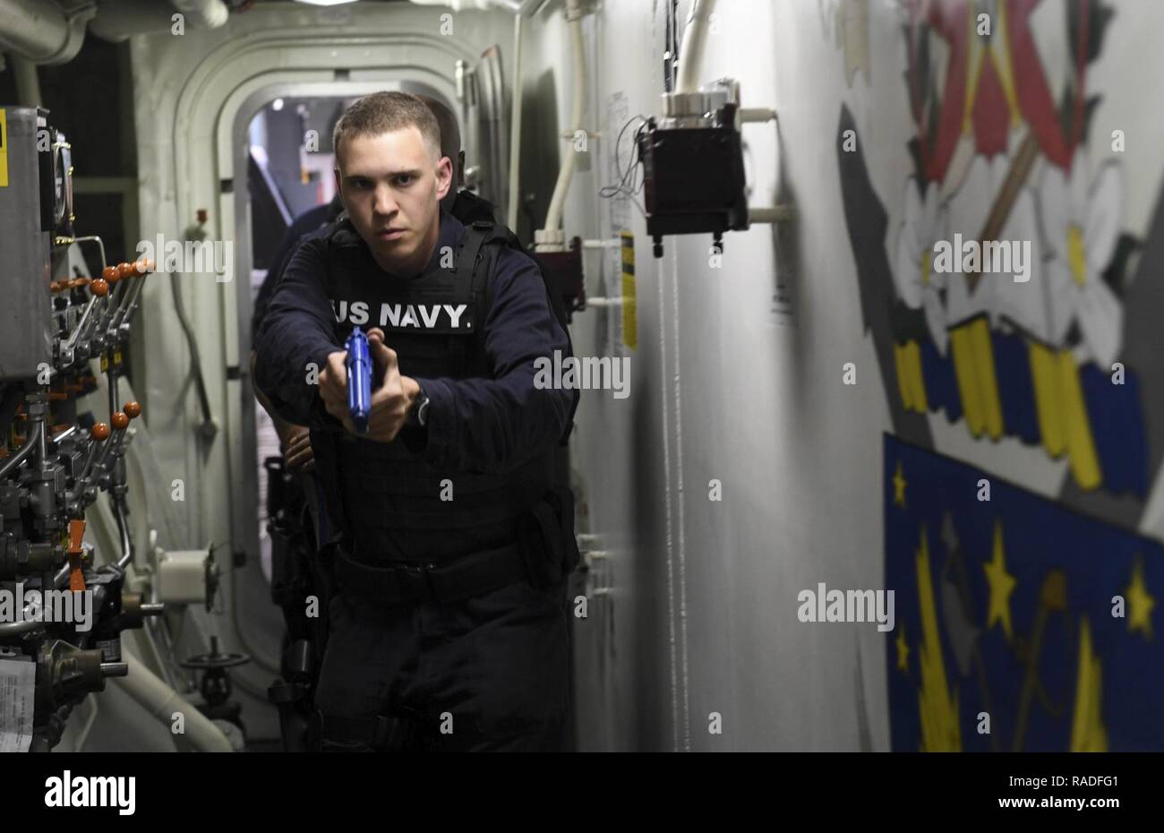 PACIFIC OCEAN (Jan. 31, 2017) Seaman Trever Chastain, from Warner ...