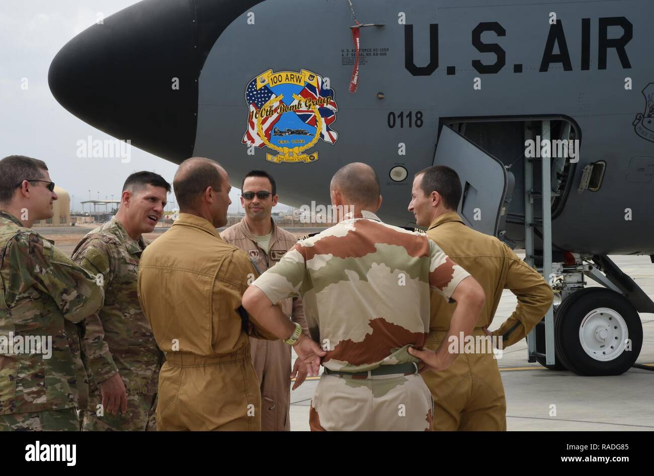 Key leaders from the 449th Air Expeditionary Group, a supporting unit ...