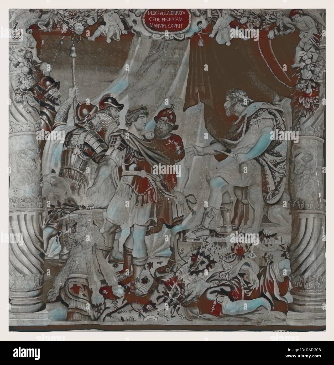 Gaius Mucius Scaevola before Porsen. Reimagined by Gibon. Classic art ...