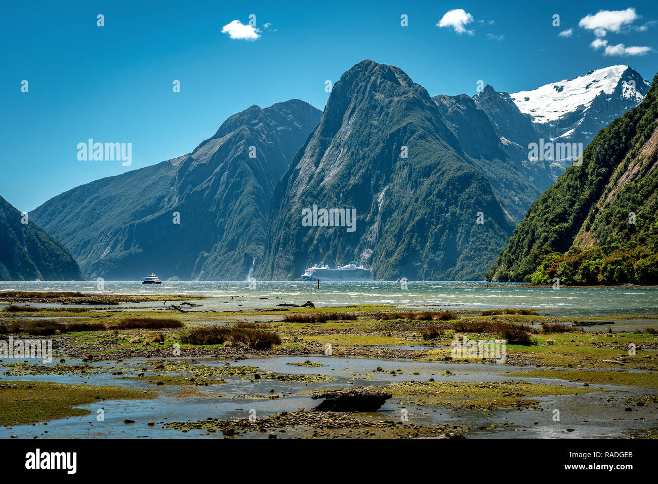 Milford Sound - scenic location in New Zealand Stock Photo - Alamy