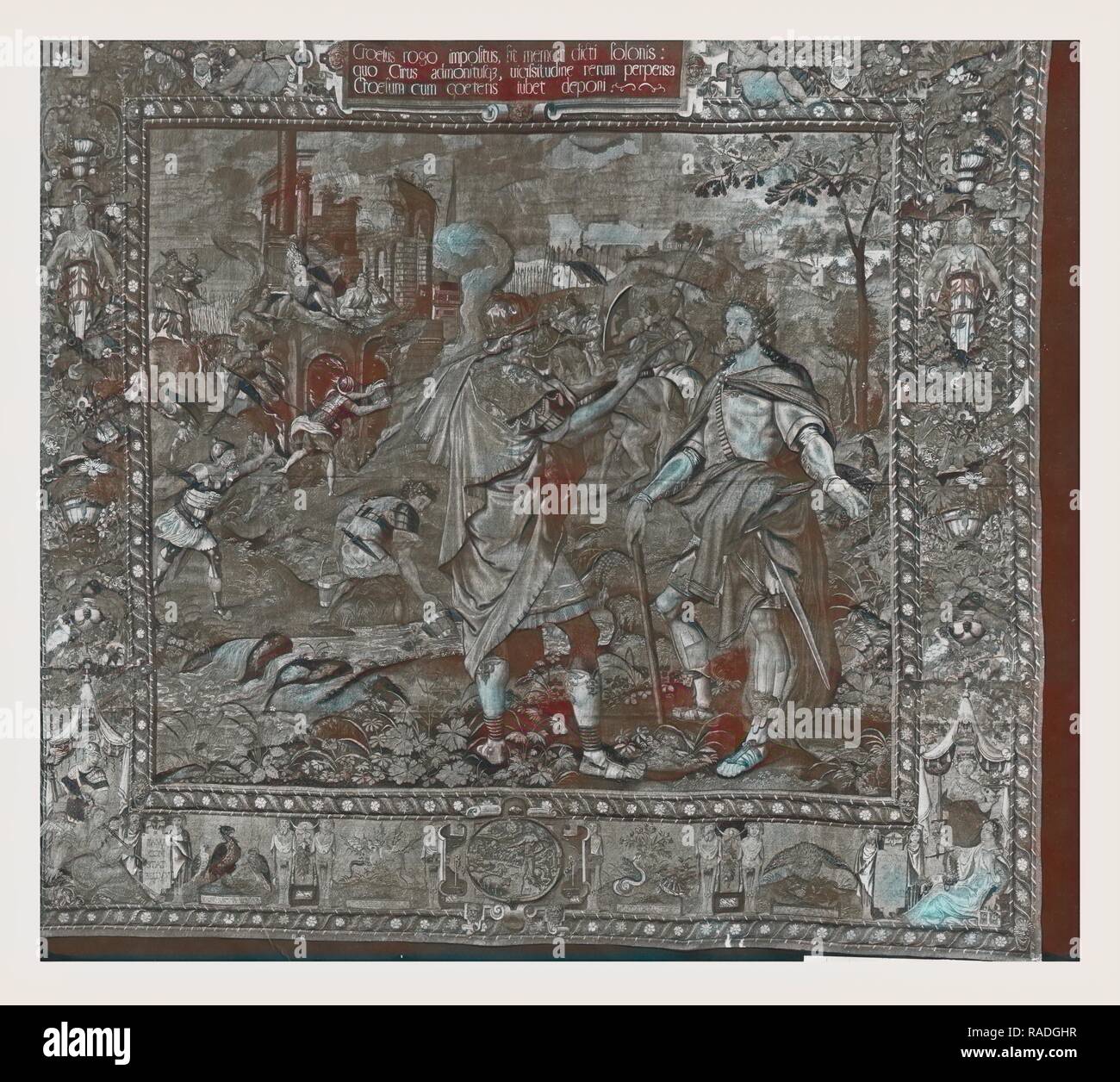 Cyrus orders Croesus and his companions saved from pyr. Reimagined by ...