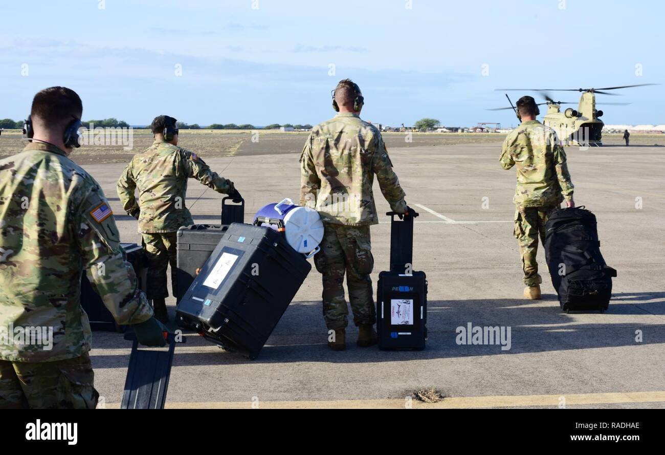 The 93rd Civil Support Team, Hawaii National Guard, hot load their ...