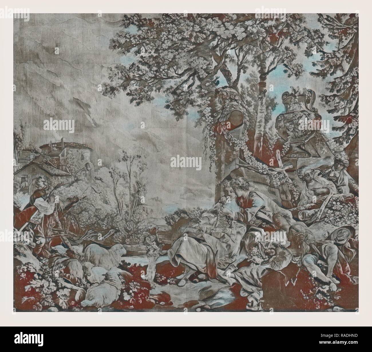 Flute playe. Reimagined by Gibon. Classic art with a modern twist ...