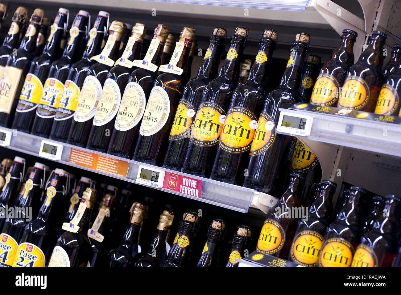 Belgian beer display hi-res stock photography and images - Alamy