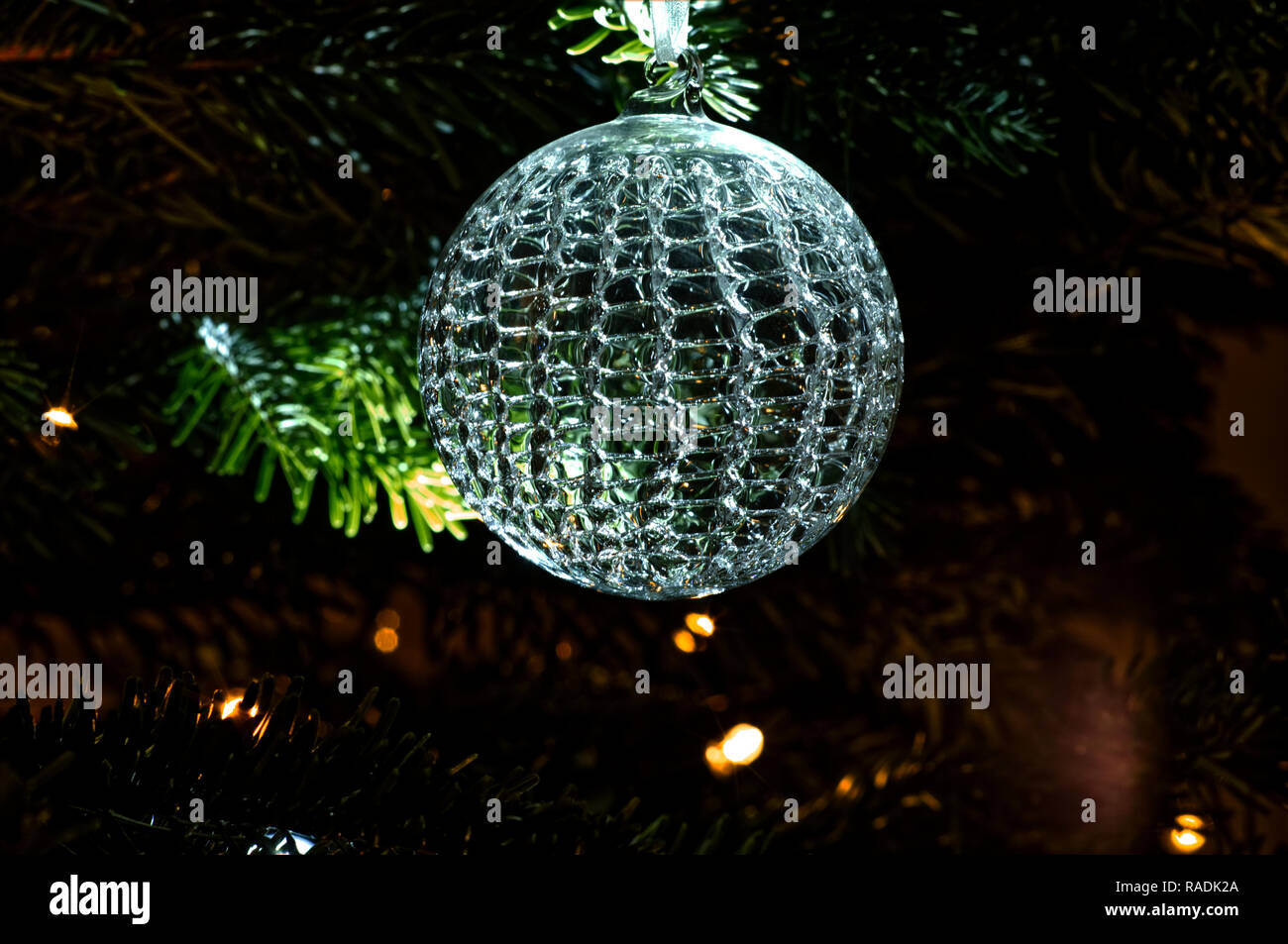 White bauble tree hi-res stock photography and images - Alamy