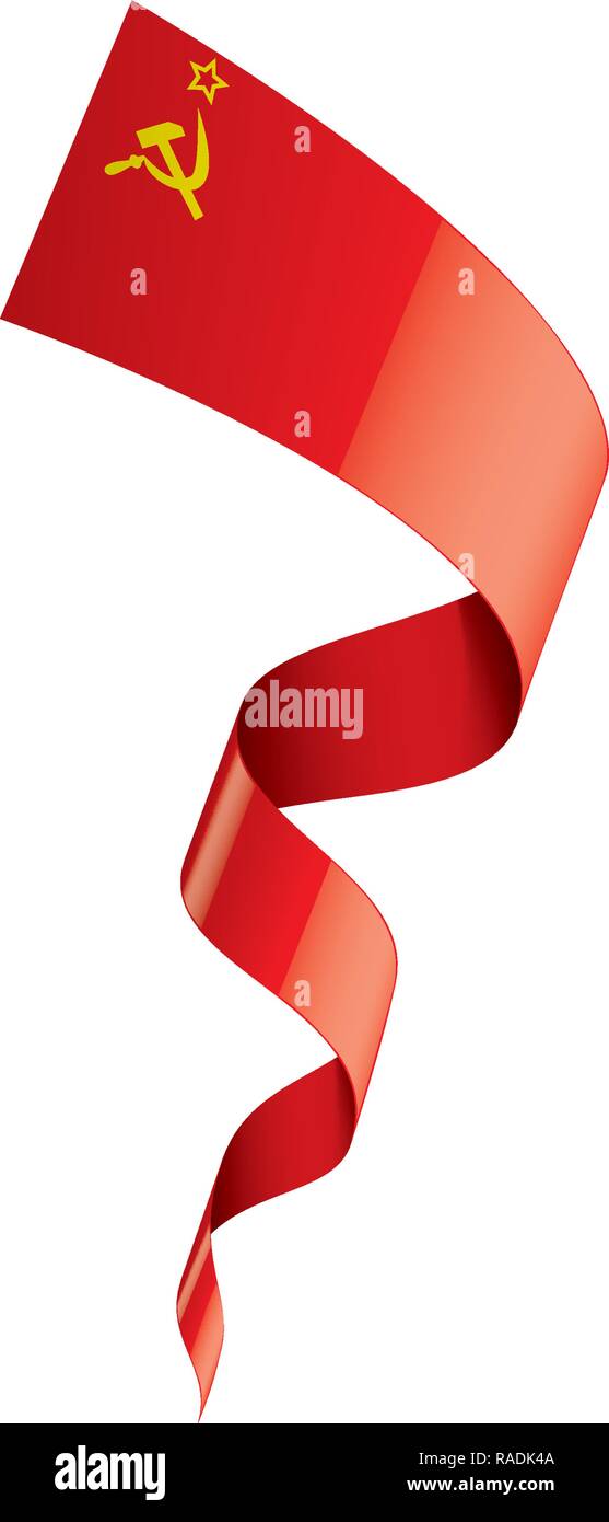 The red flag of the USSR. Vector illustration on white background Stock ...