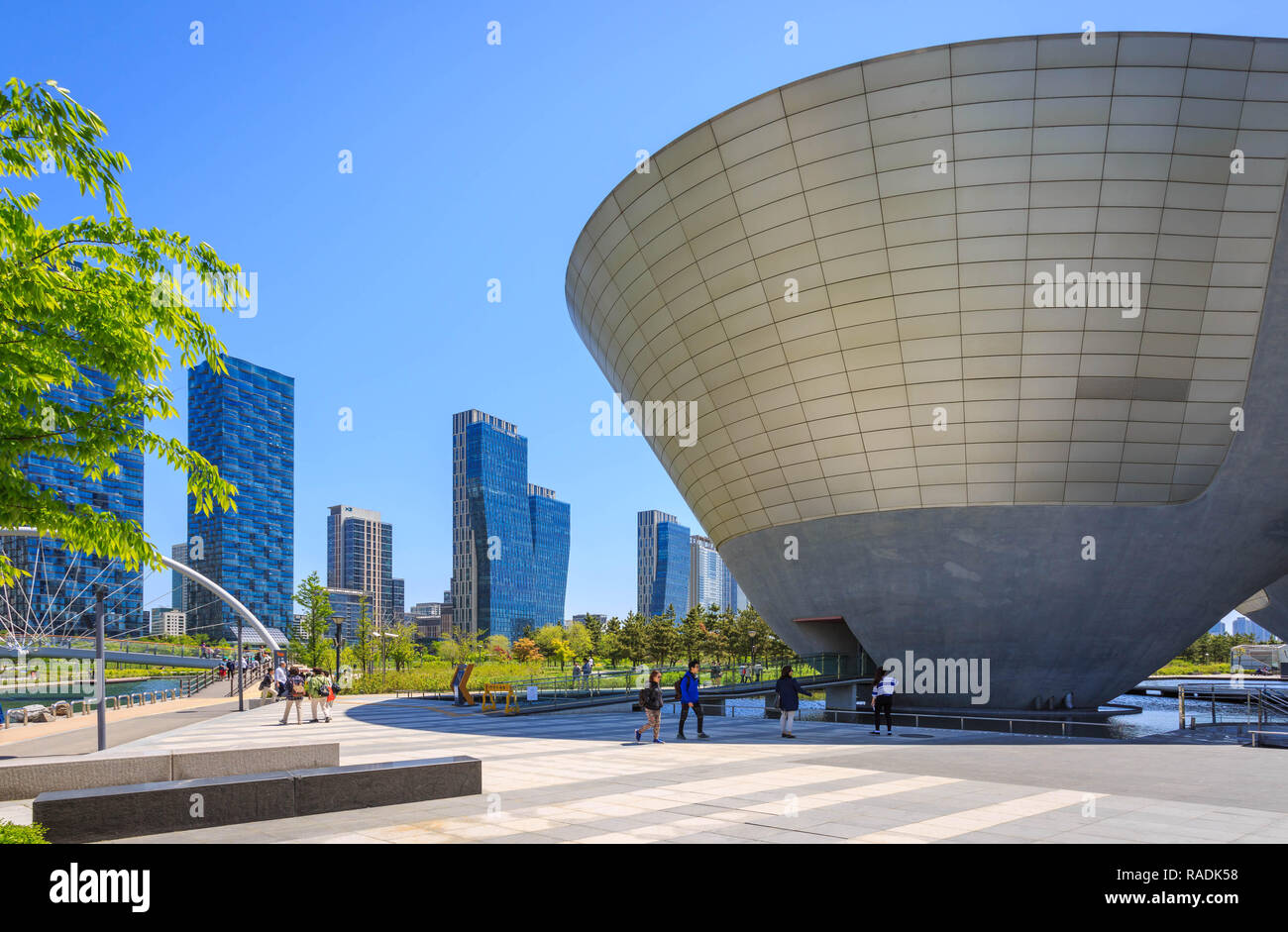 Songdo,South Korea - May 05, 2015: Songdo Central Park in Songdo ...