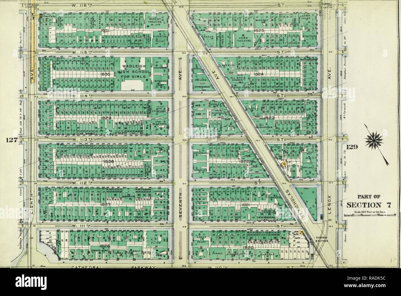 Map of lenox hi-res stock photography and images - Alamy