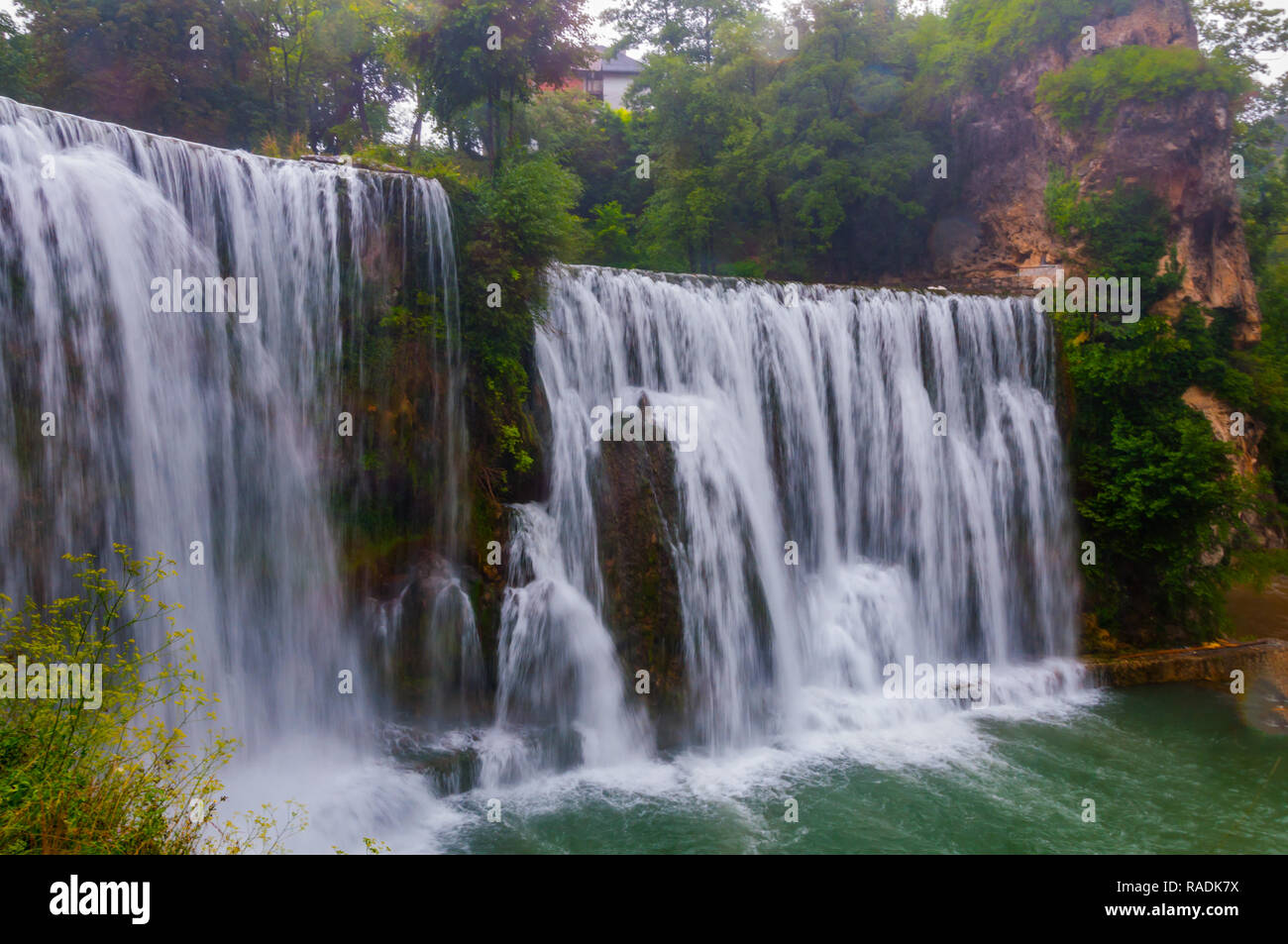 Jajce waterfall hi-res stock photography and images - Alamy