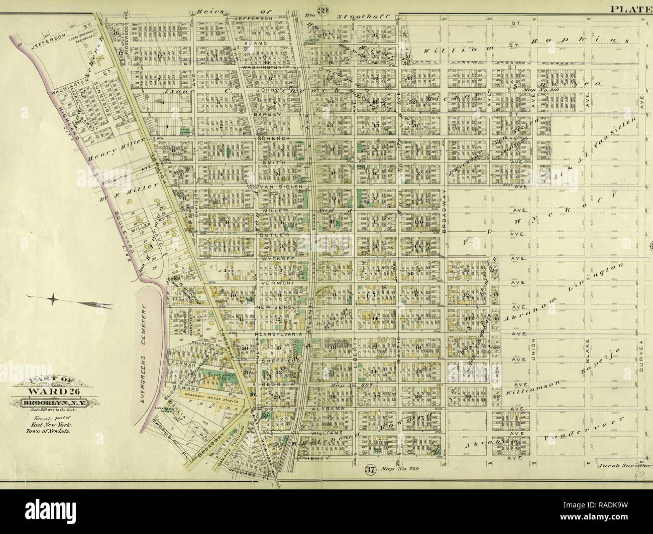 Map of highland new york hi-res stock photography and images - Alamy