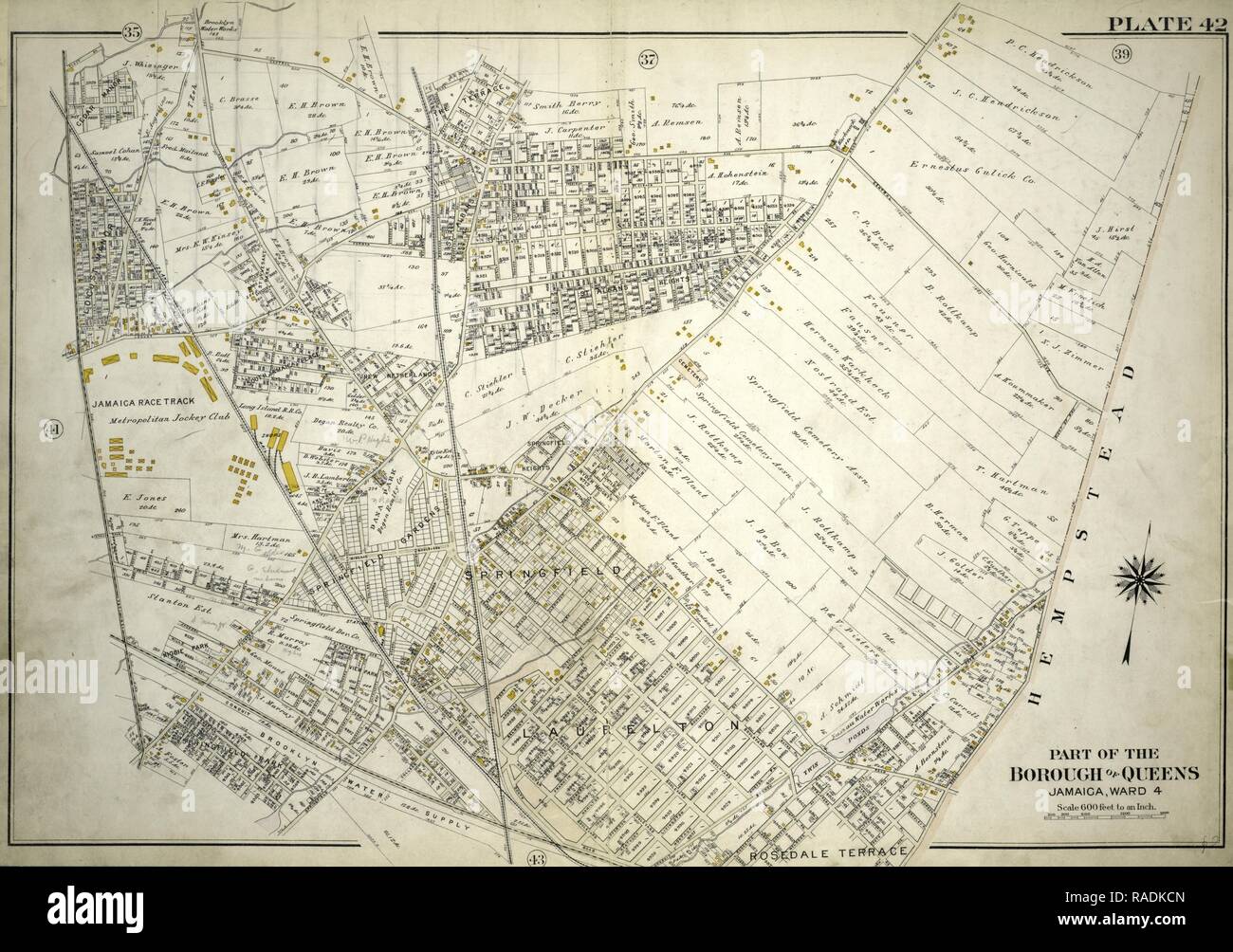 Plate 42: Bounded by Central Avenue, Springfield, Laurelton, Rosedale ...