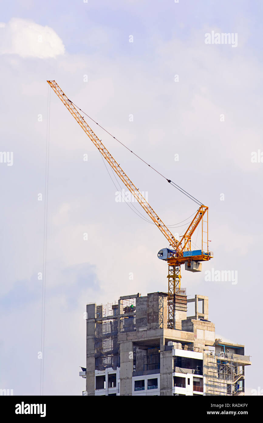 Tower crane is the critical equipment in construction Stock Photo - Alamy
