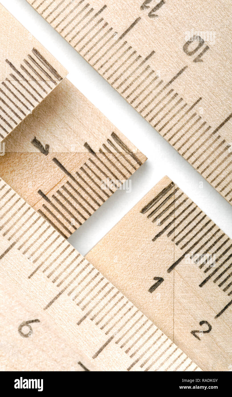 Backgrounds and textures: group of wooden rulers, educational abstract ...