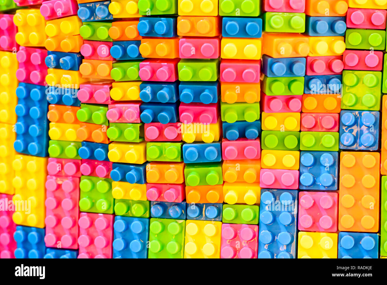 The lego blocks toy multi color background Stock Photo - Alamy