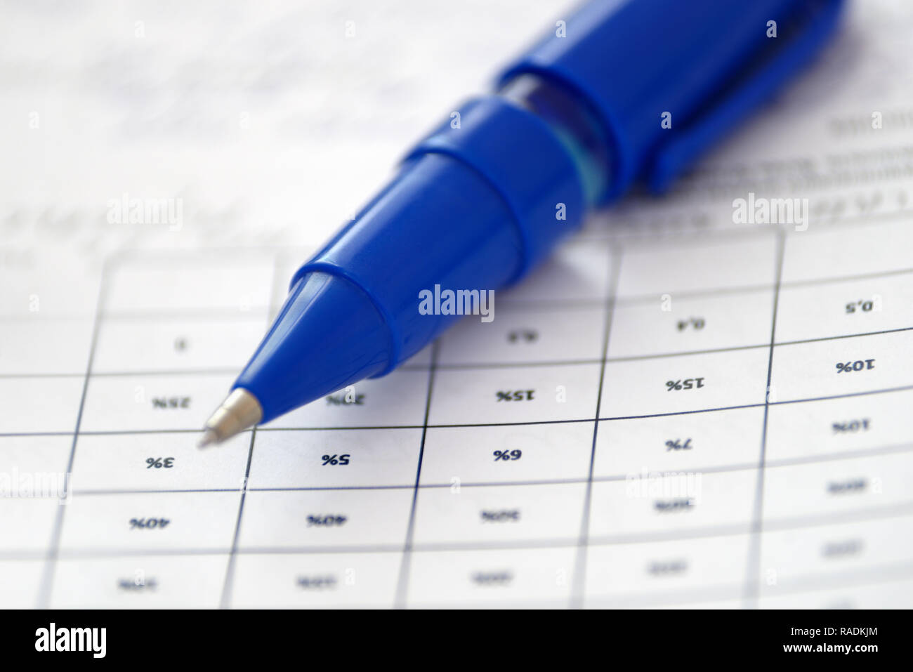 Backgrounds and textures: blue ballpoint pen and office document ...