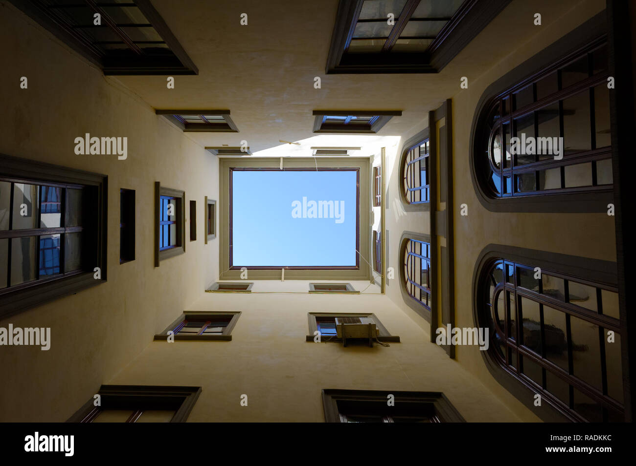 Backgrounds and textures: typical european building with small ...