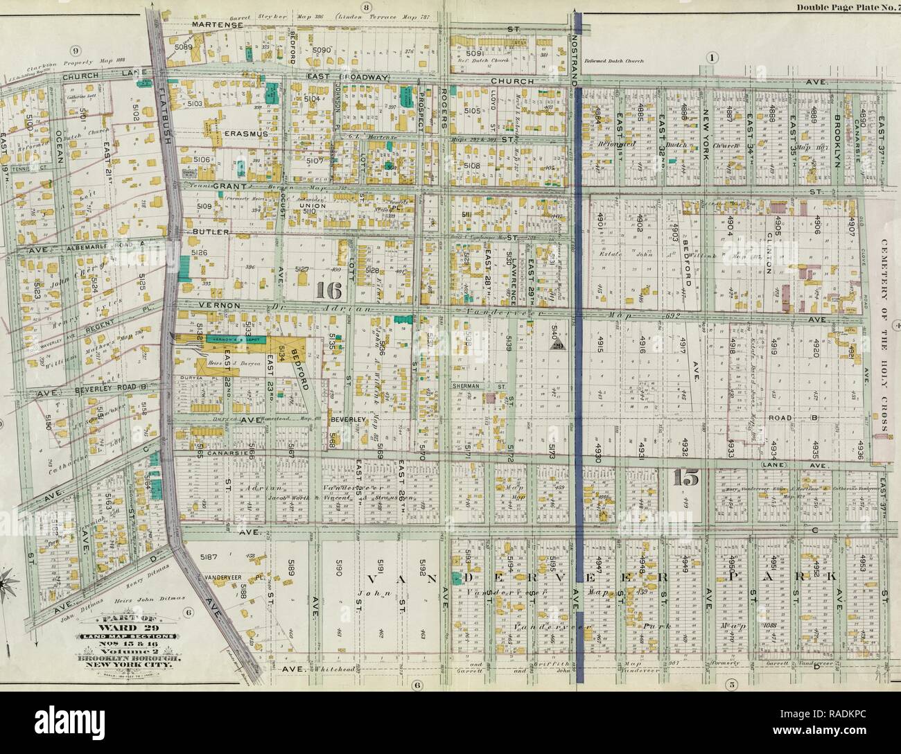 Part of Ward 29. Land Map Sections, Nos. 15, & 16. Volume 2, Brooklyn ...