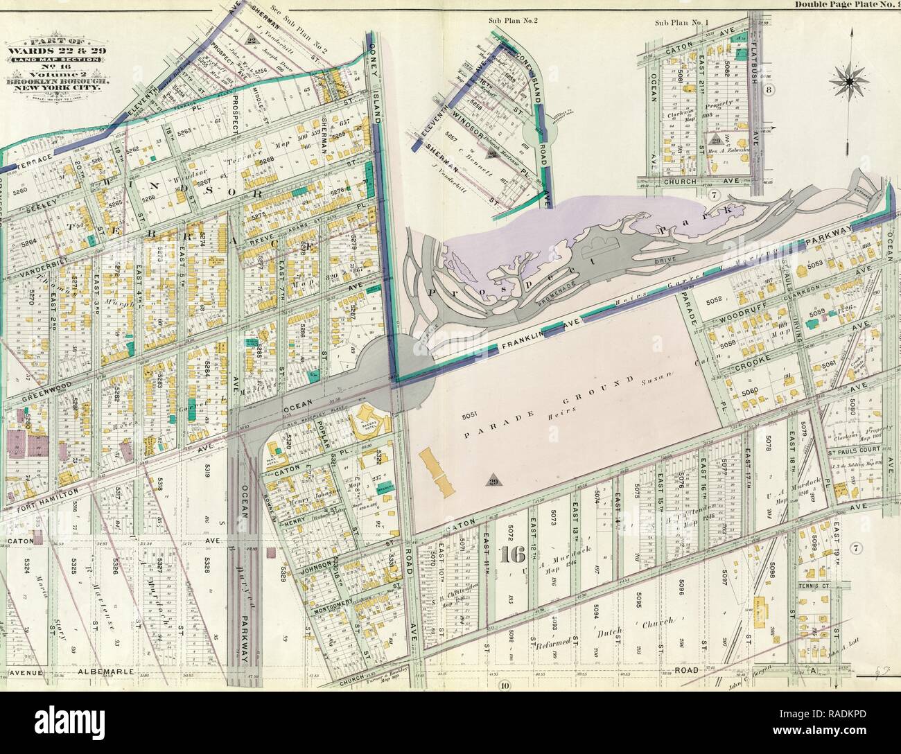 Part of Wards 22 & 29. Land Map Section, No. 16. Volume 2, Brooklyn ...