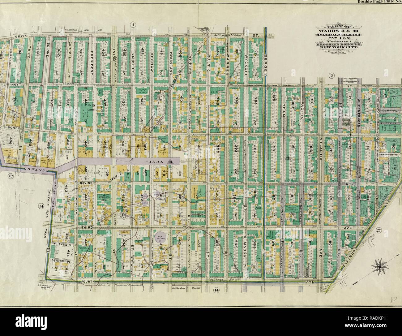 Old Map Of Flatbush High Resolution Stock Photography and Images - Alamy
