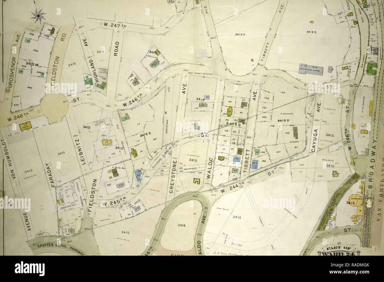 Atlas of the borough of the Bronx, city of New York : based upon ...