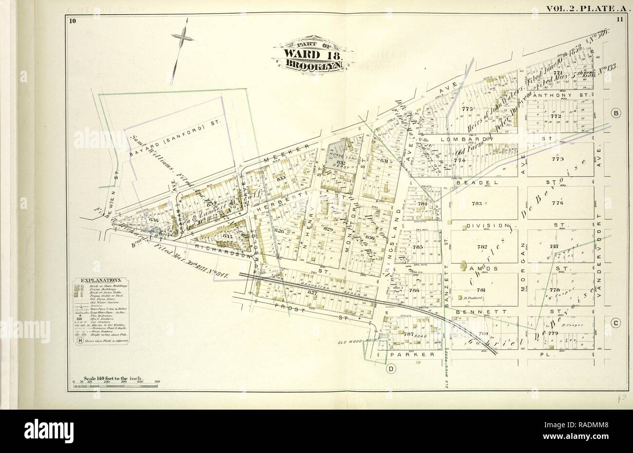 Map of parker hi-res stock photography and images - Alamy