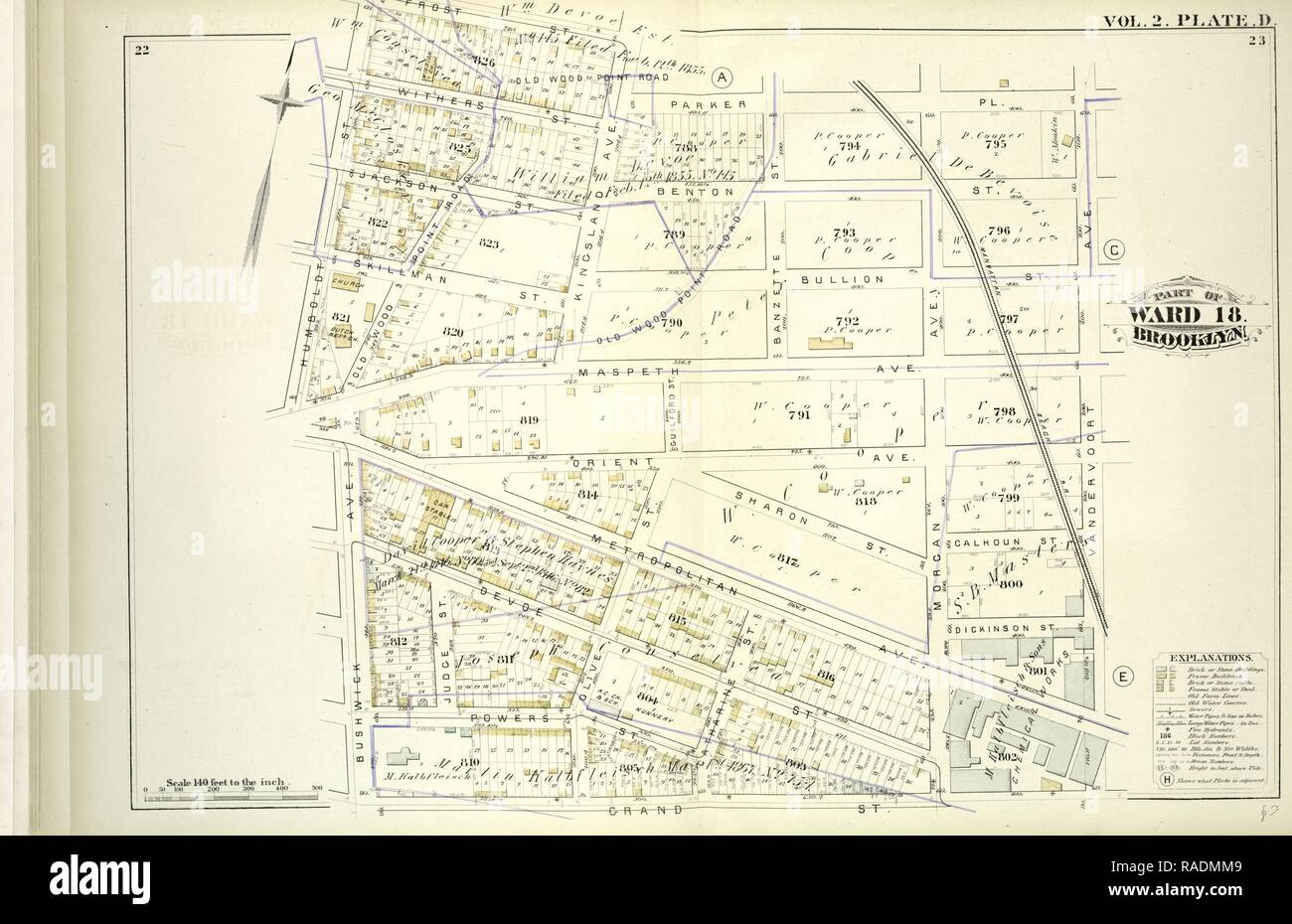 Kingsland map hi-res stock photography and images - Alamy
