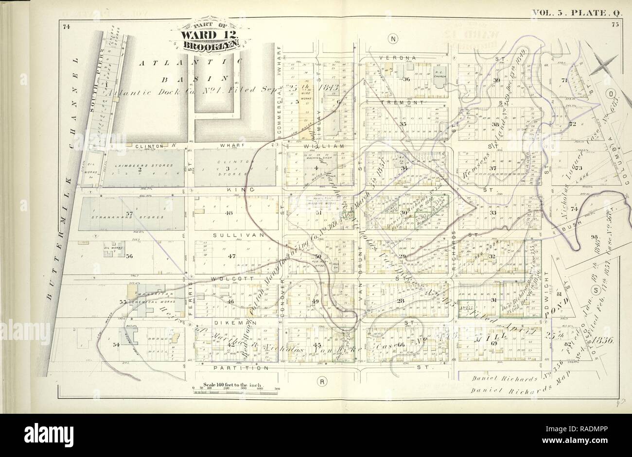 Map of wolcott hi-res stock photography and images - Alamy