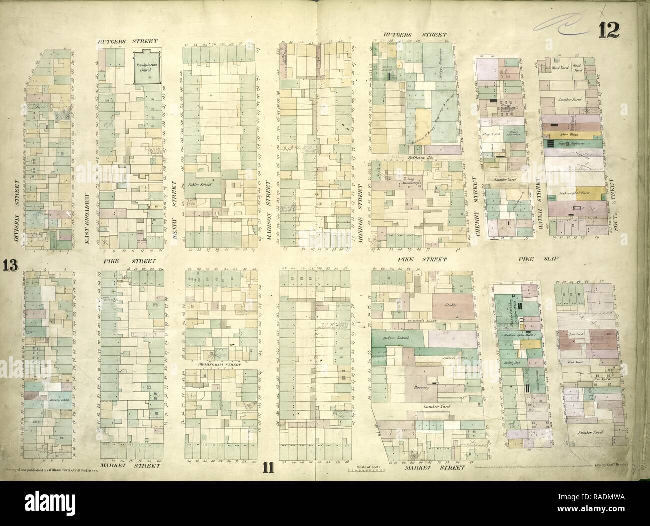 Map of pike new york hi-res stock photography and images - Alamy