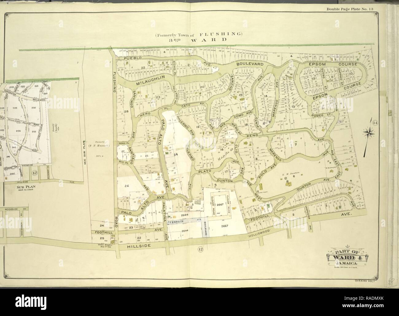 Map of epsom hi-res stock photography and images - Alamy
