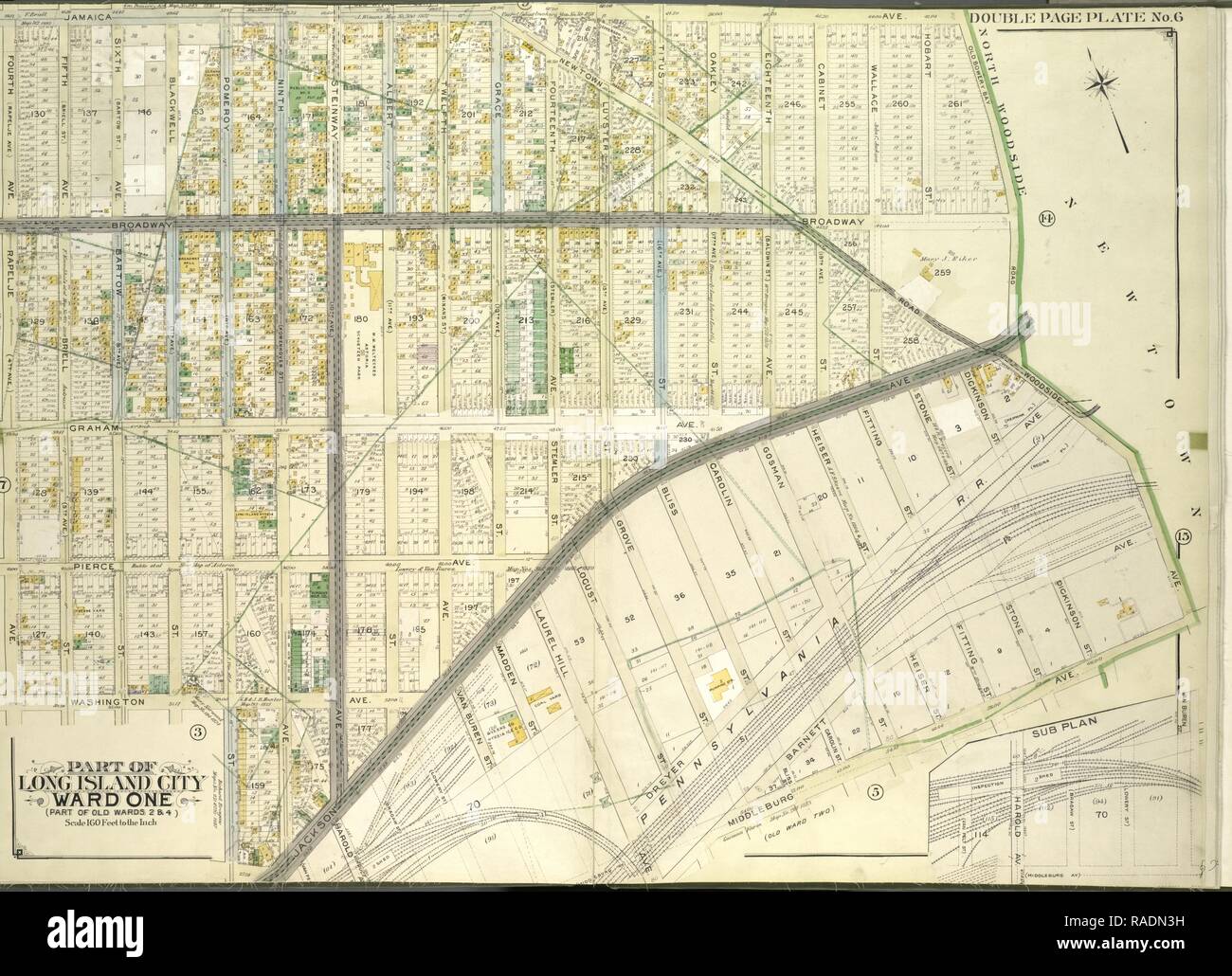 Map of new york city including queens hi-res stock photography and ...