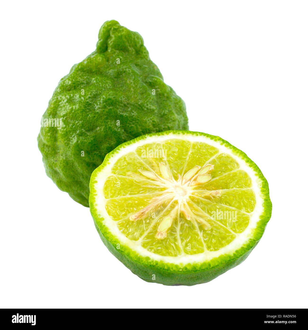 Fresh bergamot fruit isolated on a white background Stock Photo - Alamy