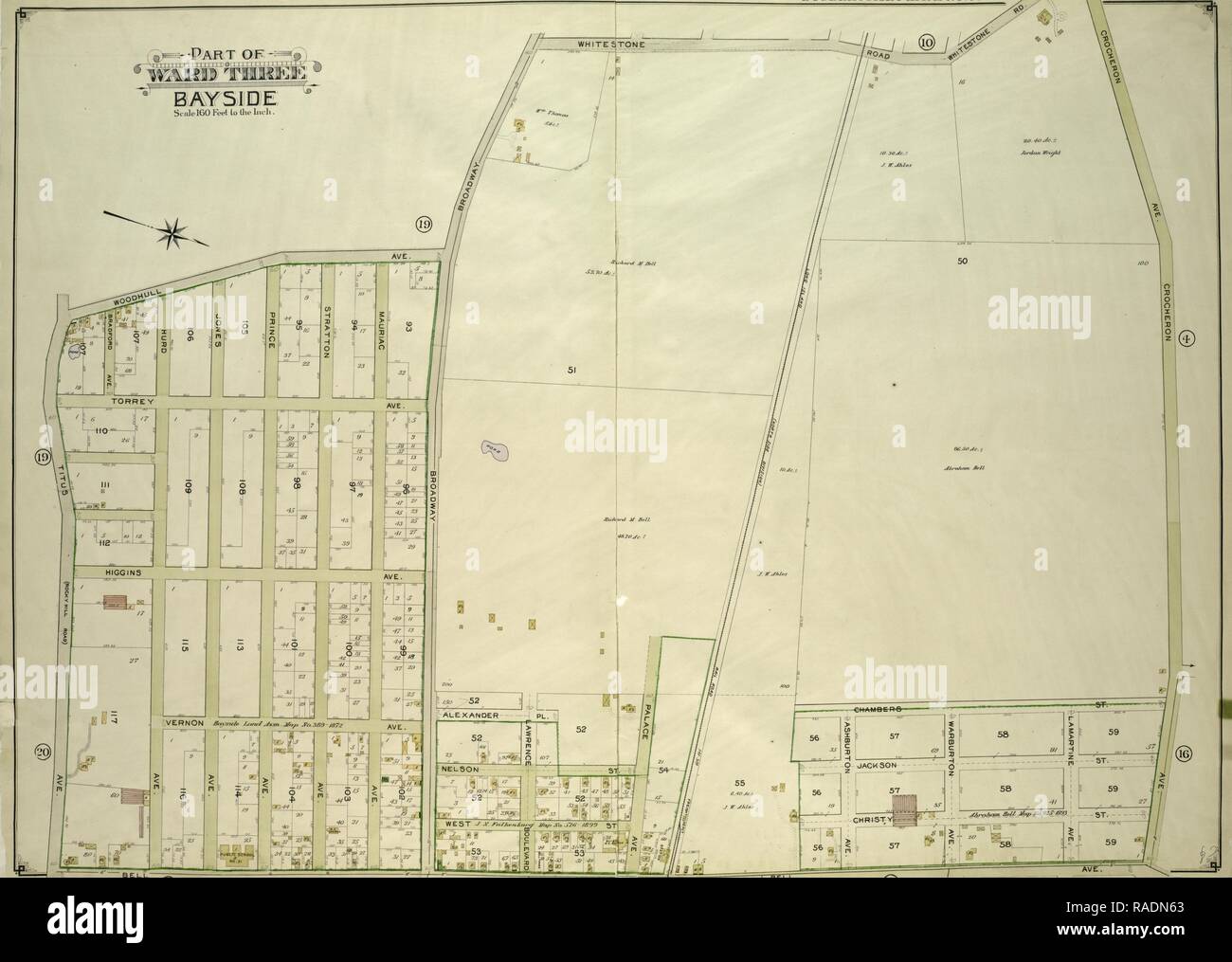 Queens, Vol. 3, Double Page Plate No. 17, Part of ward Three Bayside ...