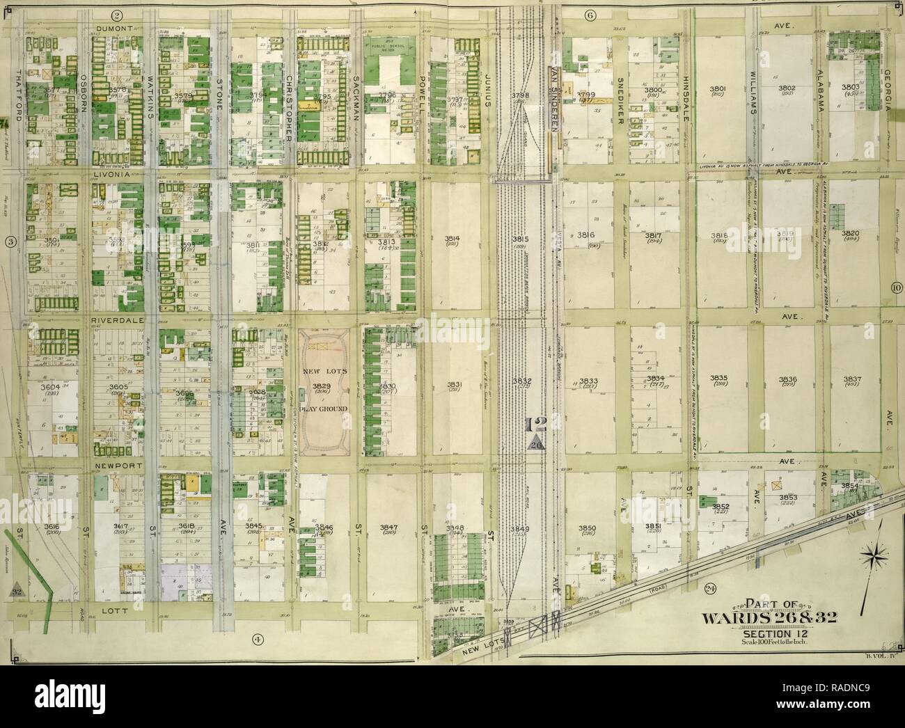 Brooklyn, Vol. 4, Double Page Plate No. 5, Part of Wards 26 & 32 ...
