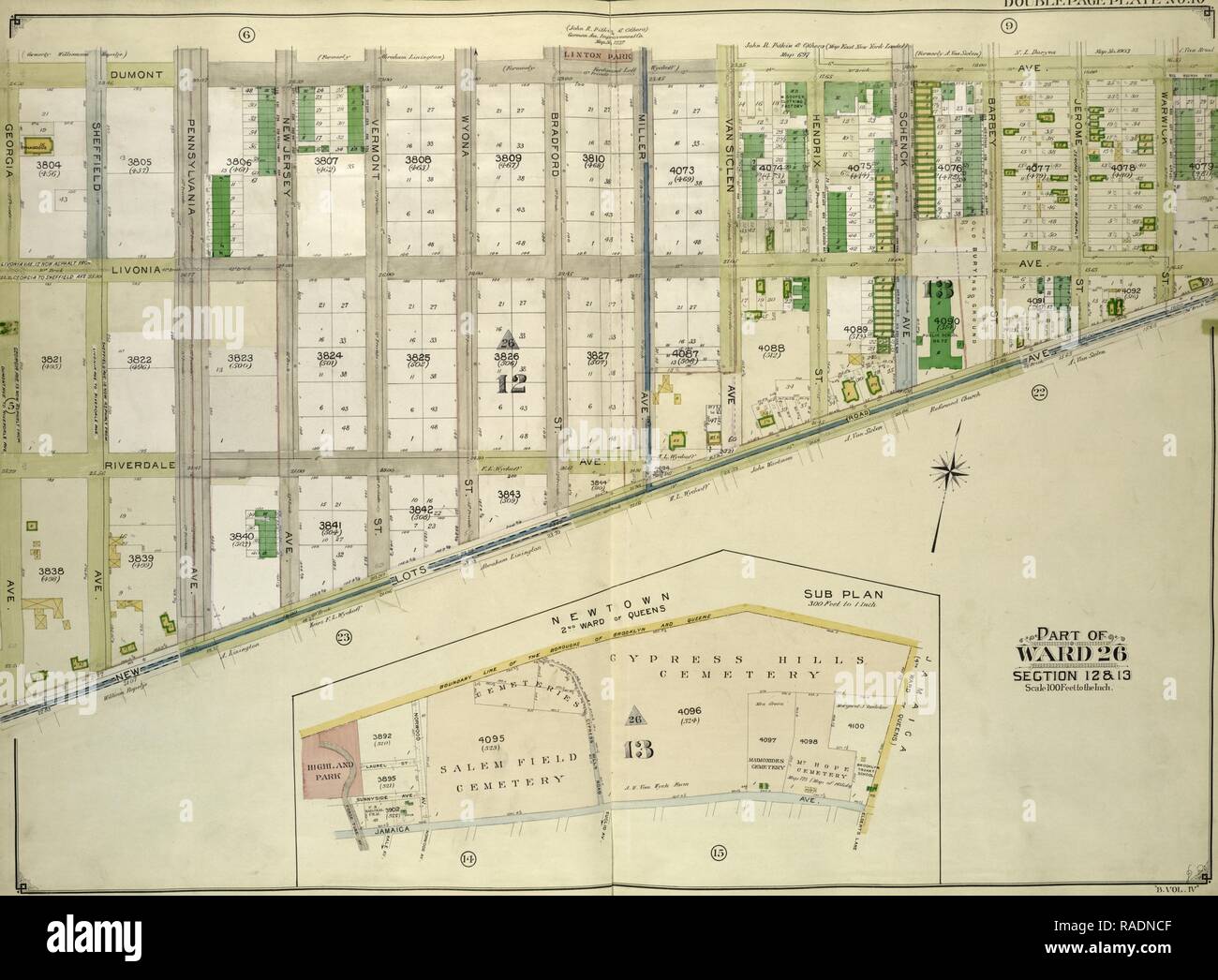 Brooklyn, Vol. 4, Double Page Plate No. 10, Part of Ward 26, Sections ...
