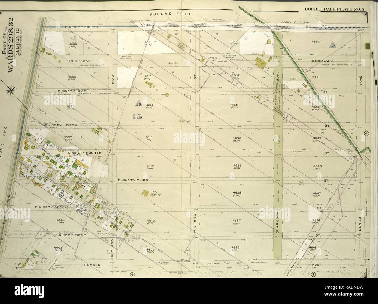 Brooklyn, Vol. 5, Double Page Plate No. 5, Part of Wards 29 & 32 ...