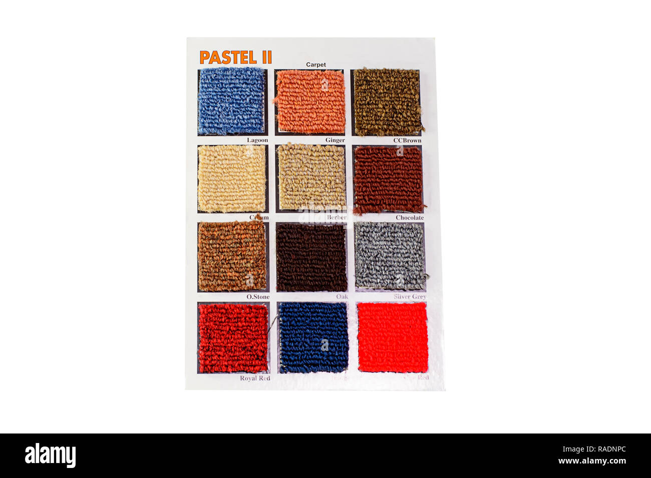 Floor carpet samples background Cut Out Stock Images & Pictures - Alamy