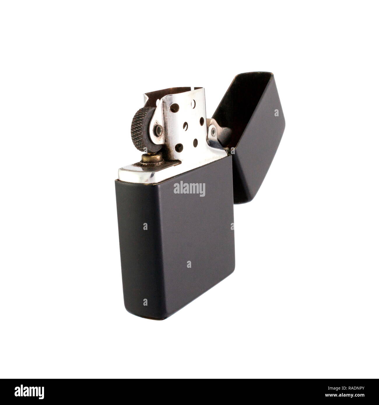 Black lighters isolated on a white background Stock Photo - Alamy