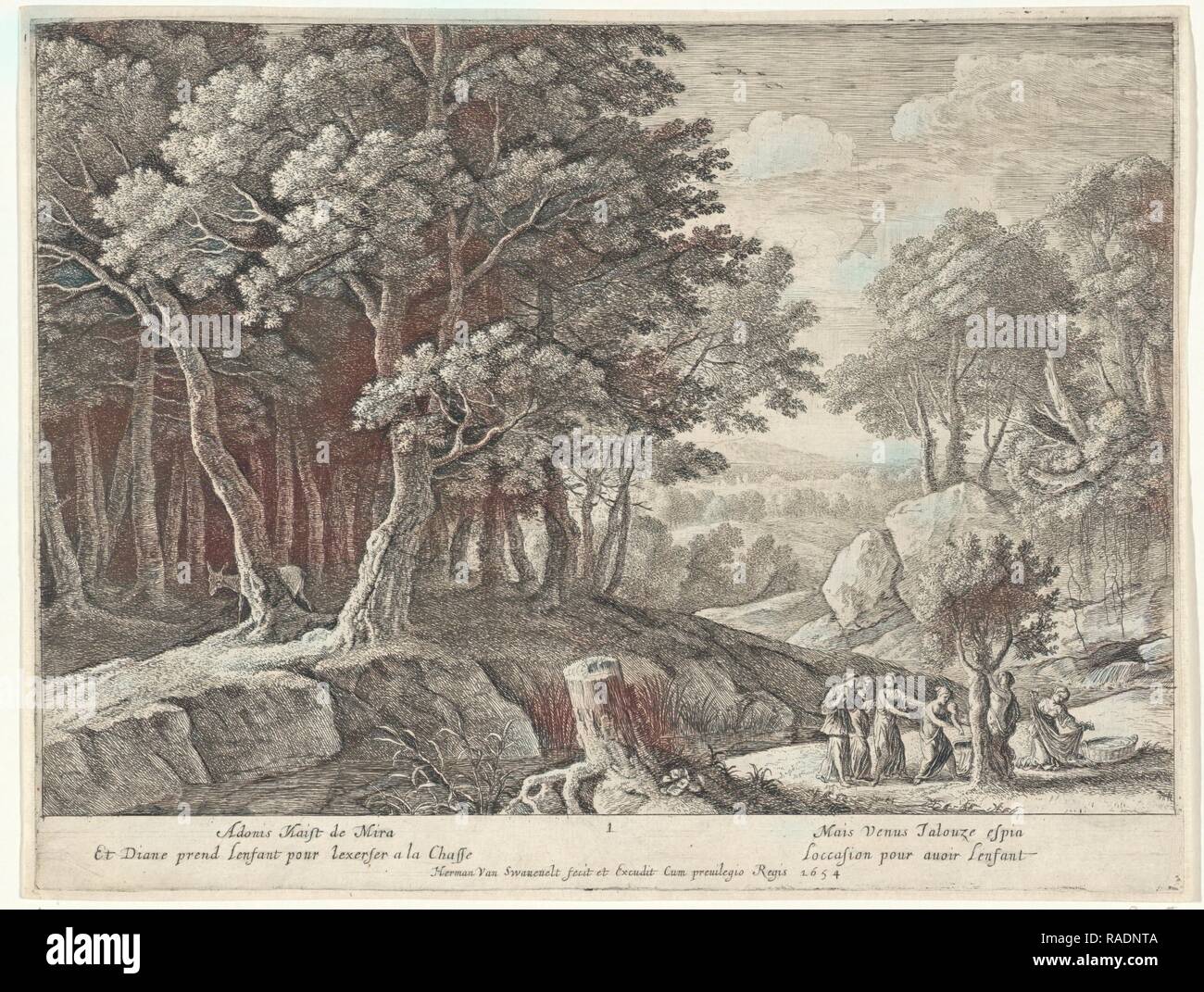 Birth of Adonis, Herman van Swanevelt, 165. Reimagined by Gibon ...